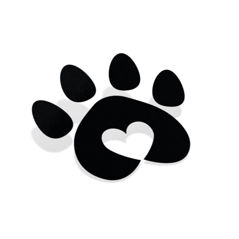 Samolepka na auto Tlapka Srdce 2 ️ ️ ️ - E-cut.cz