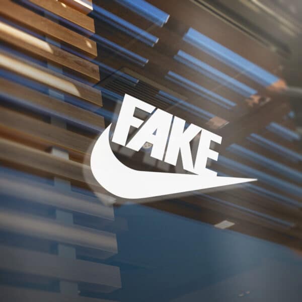 Samolepka NIKE - FAKE ️ - E-cut.cz